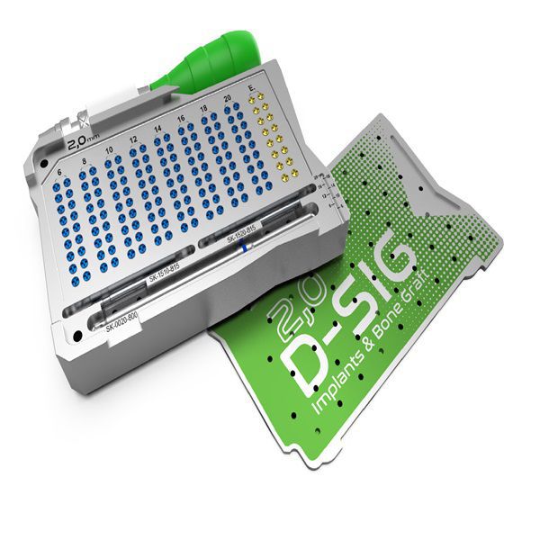 Dental surgery instrument kit - D-SIG - Delphos Implants - bone grafting