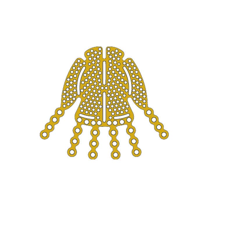 Non-absorbable periorbital implant - System D middle S - Delphos Implants