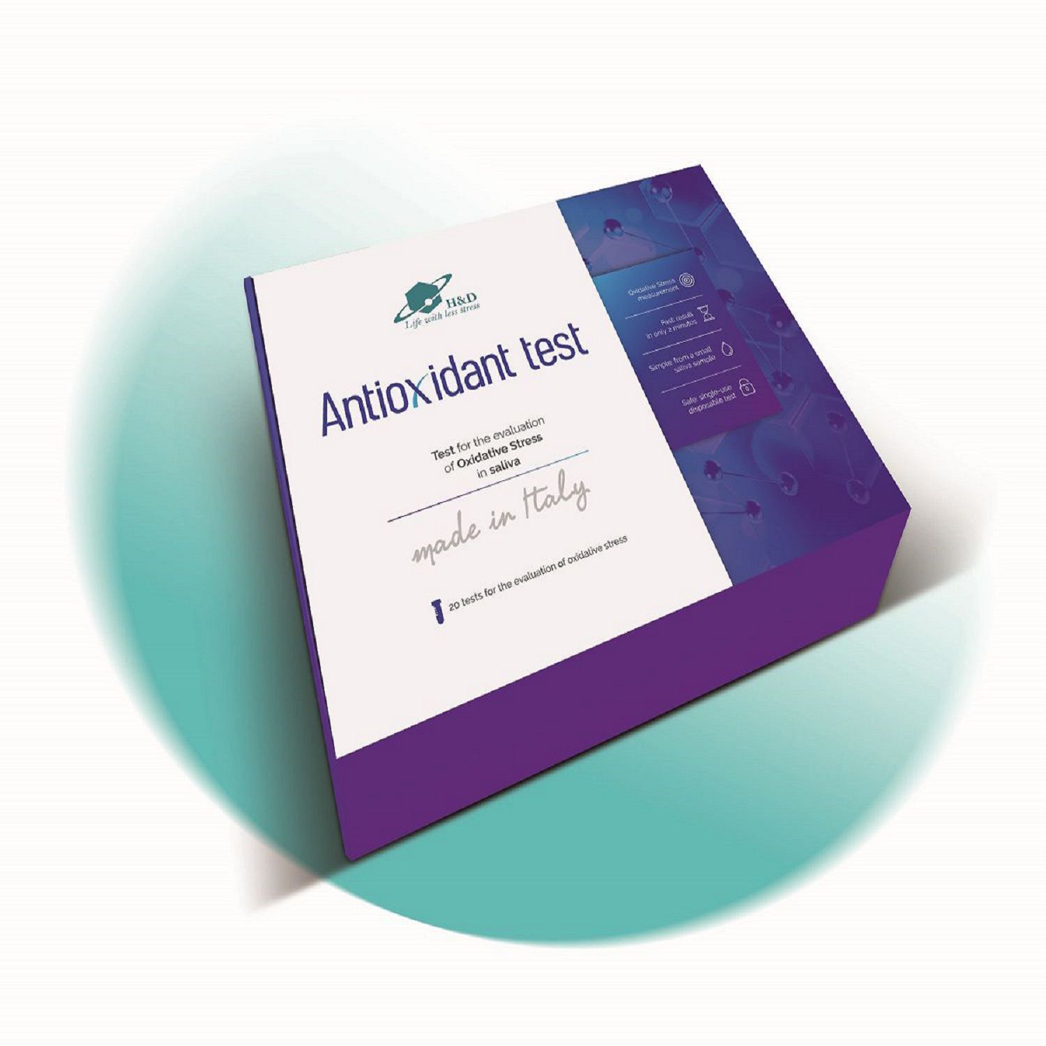 Saliva test kit - H&D srl - for oxidative stress / colorimetric