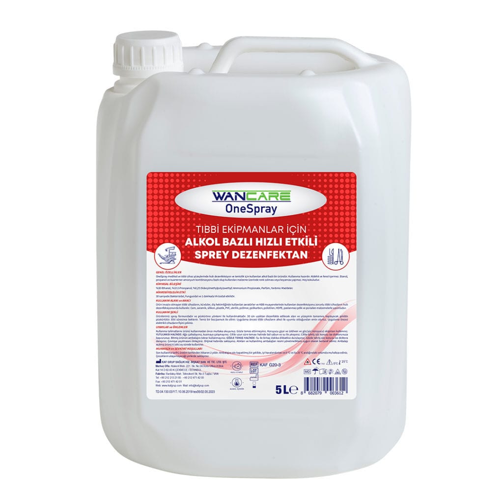 Medical device disinfectant - G20 series - Kaf Grup - liquid / 5000 mL ...
