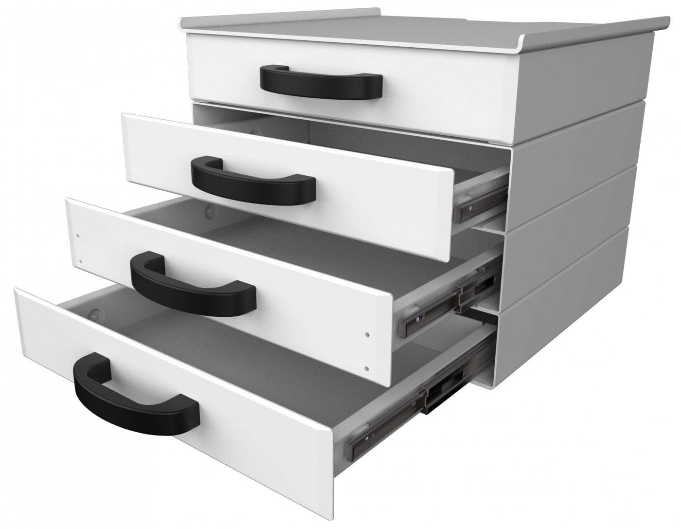 Cart drawer - D4 - Medical Cart Company Kft