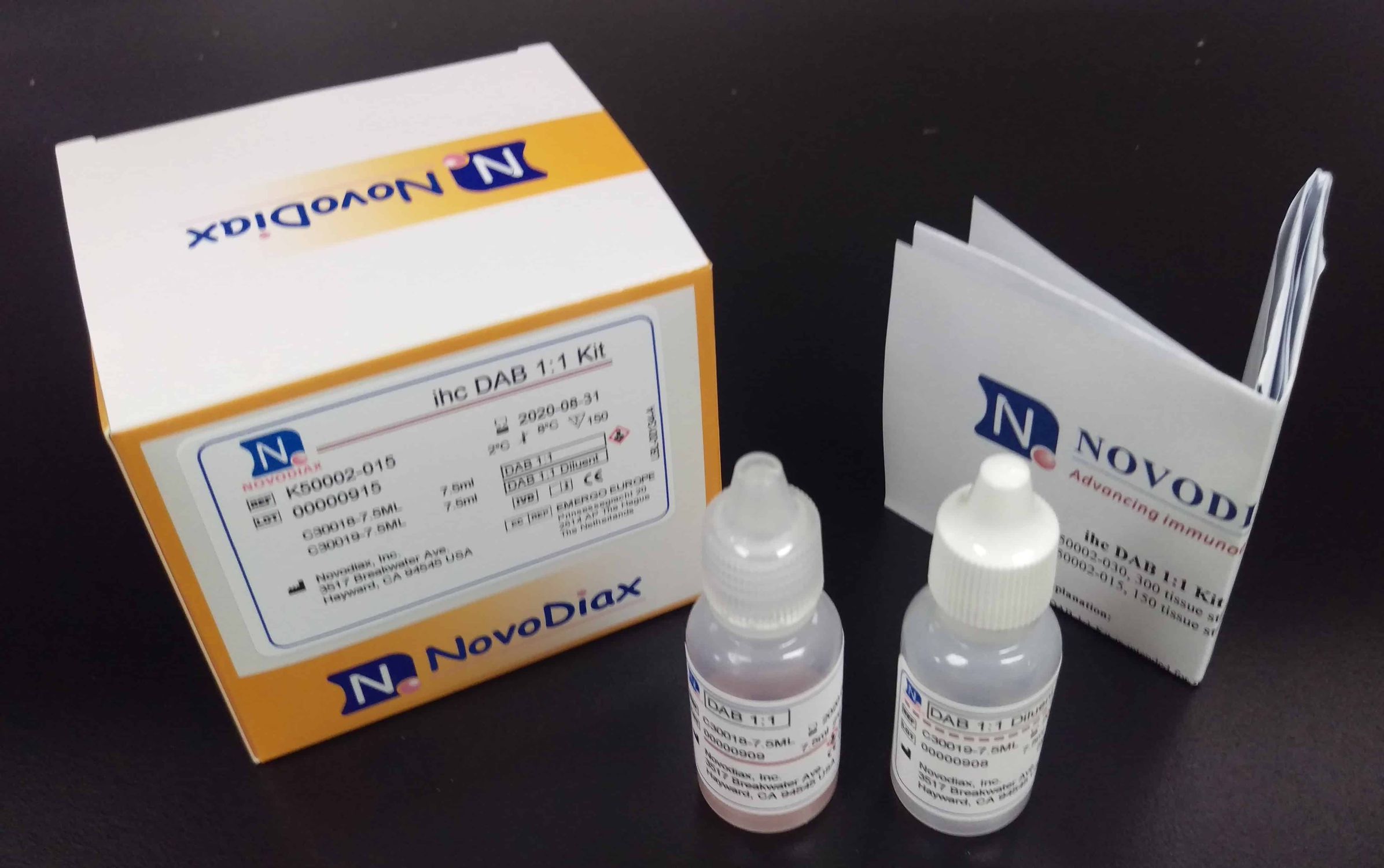 Solution reagent kit - DAB 1:1 - Novodiax - antibody / diagnostic ...