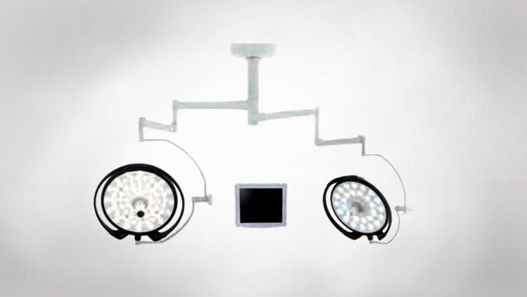 Ceiling-mounted surgical light - CL-660 CM - Üzümcü Hospital Equipment ...