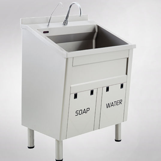 1-bay surgical sink - 10600 - Üzümcü Hospital Equipment - stainless steel
