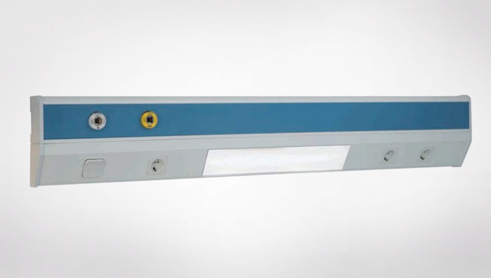 Horizontal bed head unit - 2040.30 - Üzümcü Hospital Equipment - with light