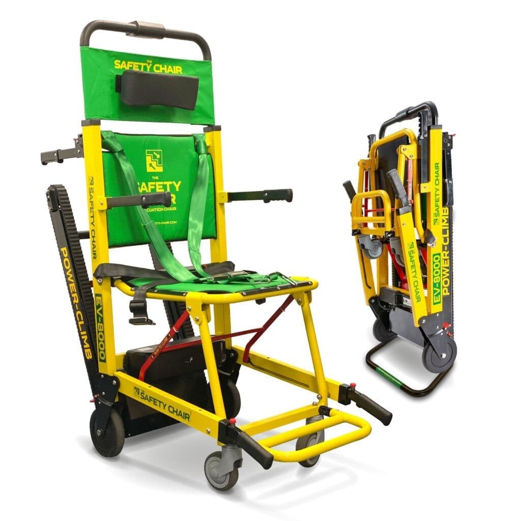 Stair-climbing evacuation chair - EV8000 - Safety Chair International ...