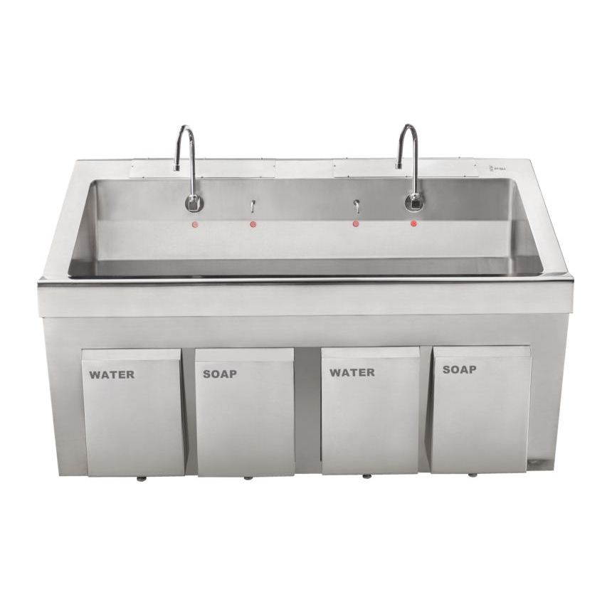 2-bay surgical sink - Palakkad Surgical Industries - stainless steel ...