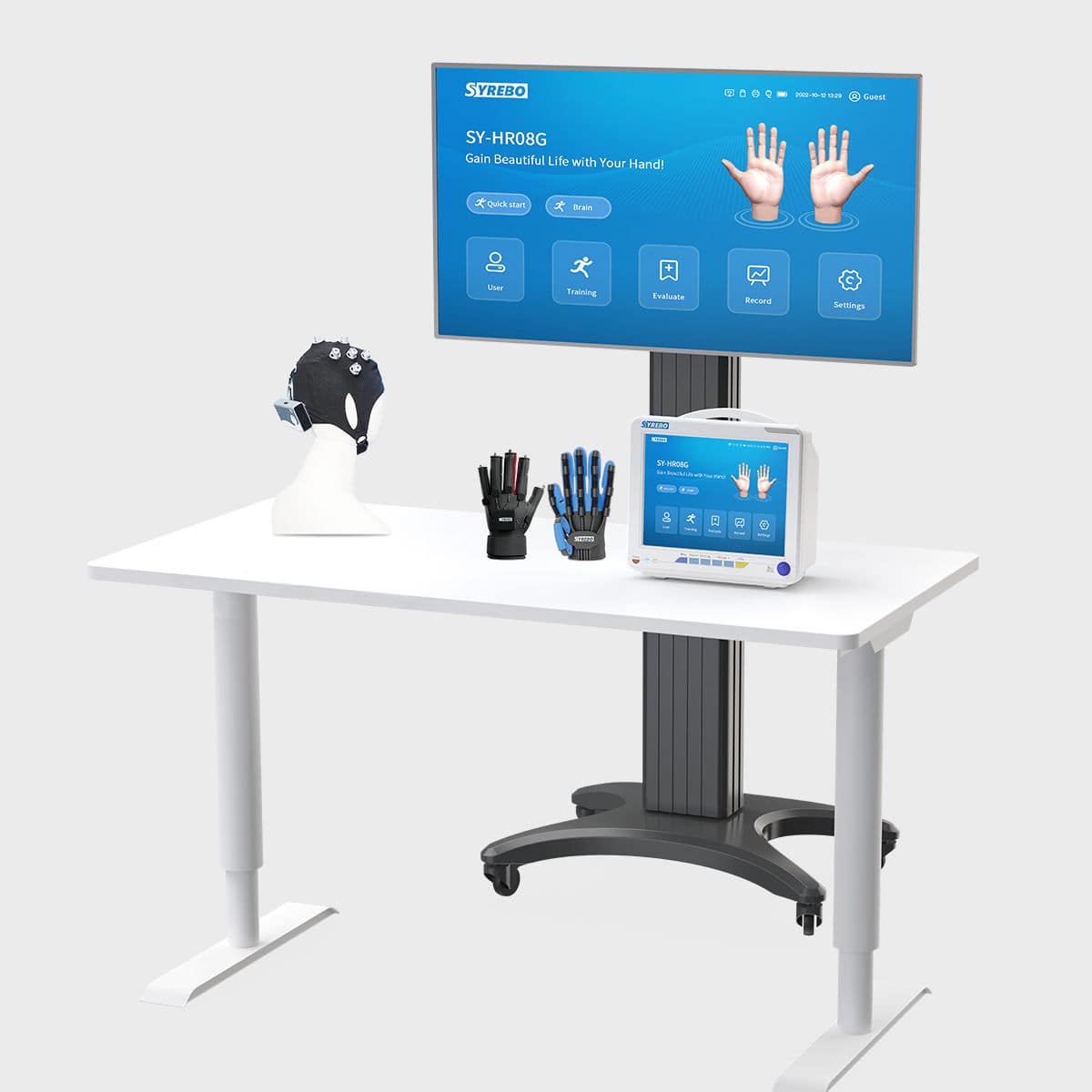 Hand mobility rehabilitation system - SY-HR08G (BCI) - Syrebo - robotic ...