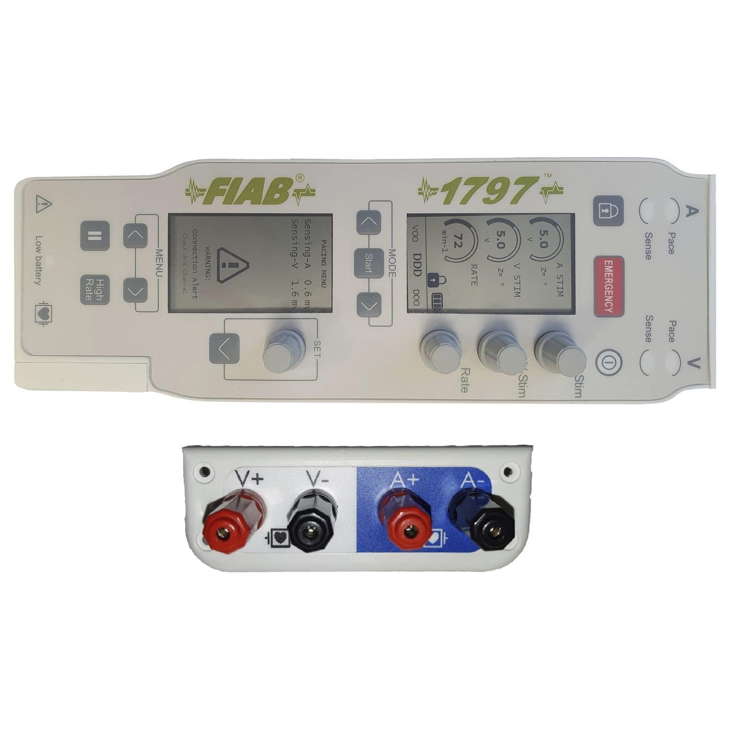 Dual-chamber temporary cardiac stimulator - 1797/N - FIABFIAB