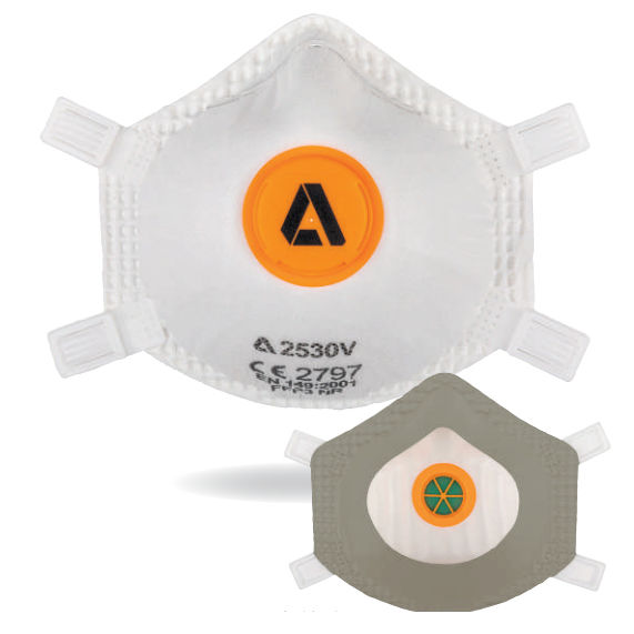 FFP3 respirator mask - 2530V - Globus Group - with exhalation valve ...