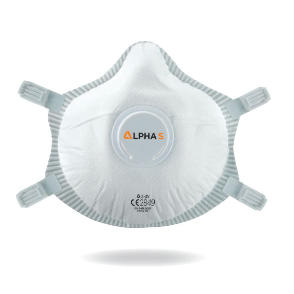 FFP3 respirator mask - S-3V - Globus Group - polypropylene / with ...