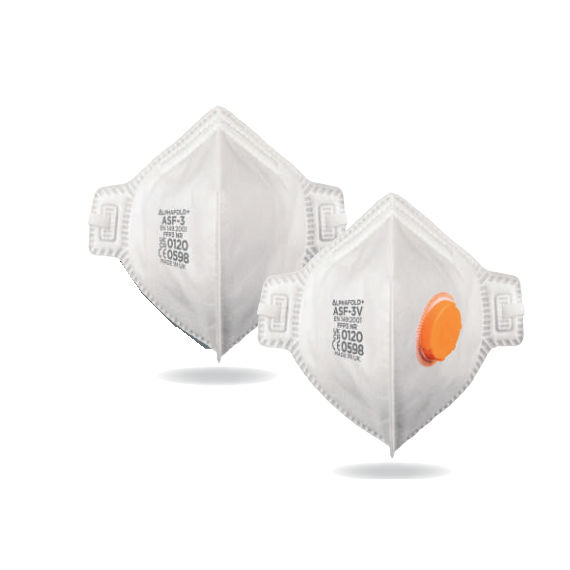 FFP3 respirator mask - AlphaFold+ - Globus Group - unisex / white ...
