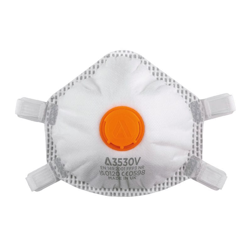 FFP3 respirator mask - 3530V - Globus Group - cup shaped / white