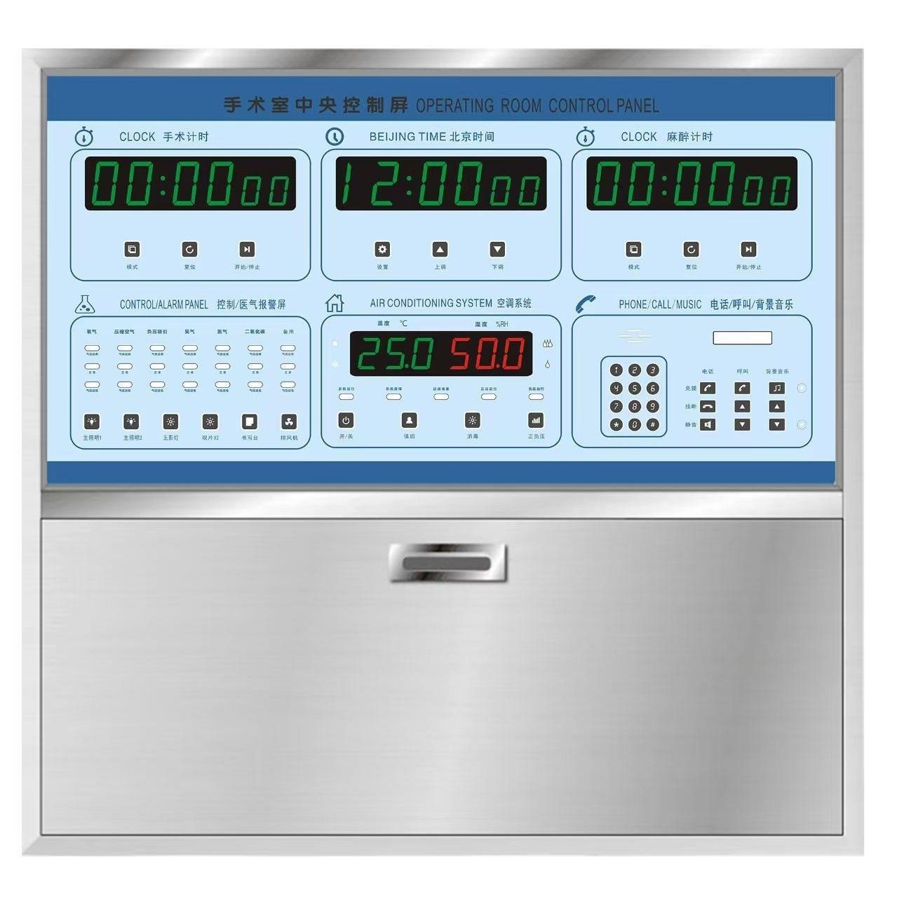 Flow control panel - FY-Six-Screen - Jiangsu Fuyou Medical - pressure ...