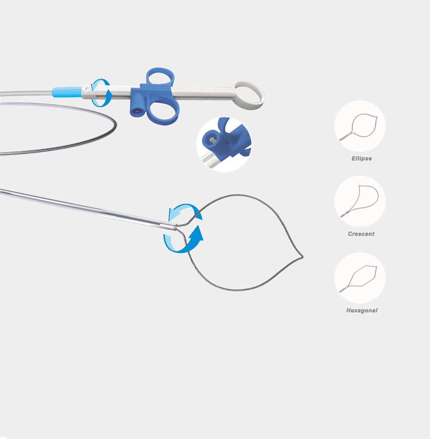 Intestinal polyp extraction endoscopic basket - SD series - Jiangsu ...