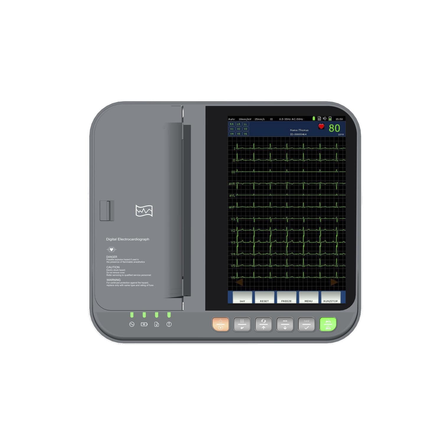 12-channel veterinary ECG system - DE12-VET - Dawei Medical - for small ...