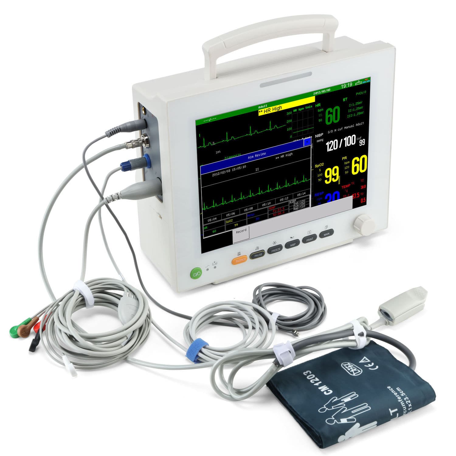 Portable multi-parameter monitor - SNP9000JA - Fatali Medical - ECG ...