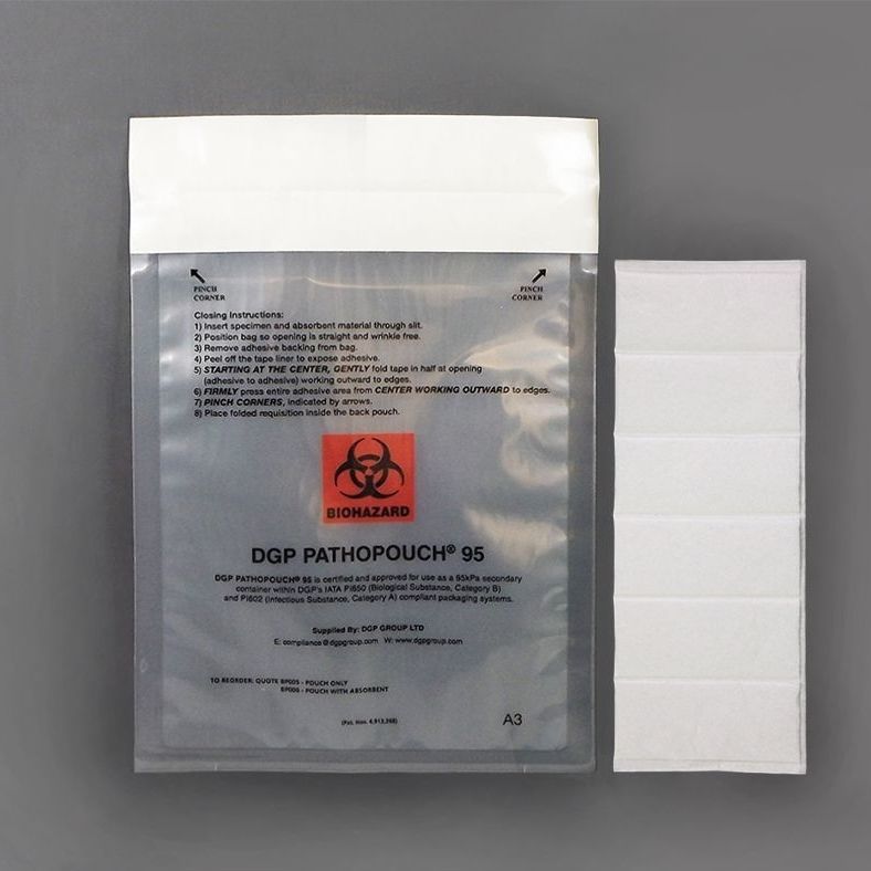 Infectious material packaging pouch - BP006 - DGP Intelsius GmbH