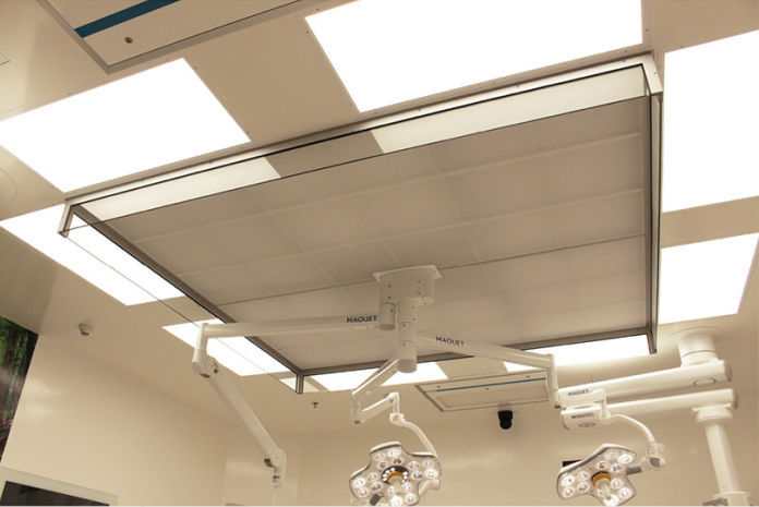 Operating room laminar flow module - Woodmans Meditech - ceiling