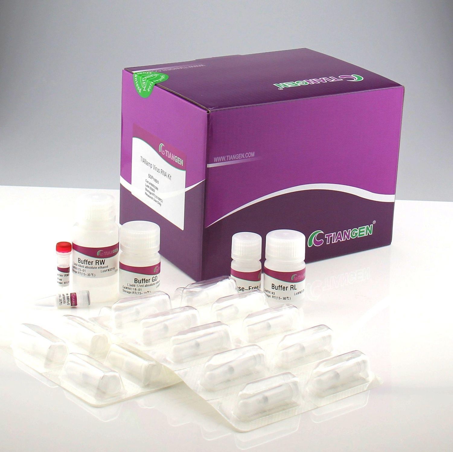 Solution reagent kit - TIANamp Virus RNA Kit - Tiangen Biotech - for ...
