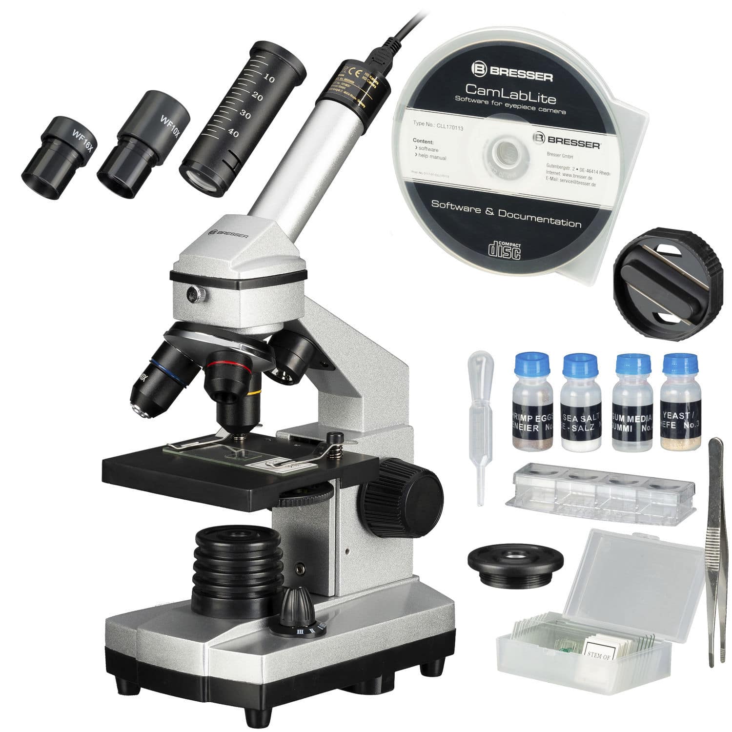 Optical microscope - 8855000 - Bresser - laboratory / upright / monocular