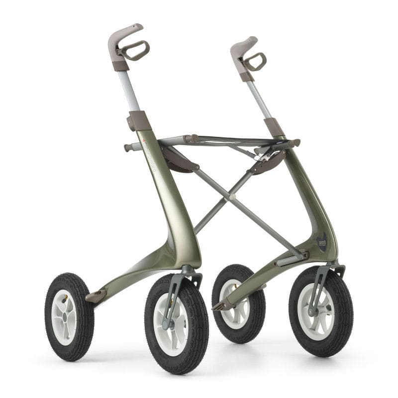 4-wheel rollator - byACRE - carbon fiber frame / with seat / folding