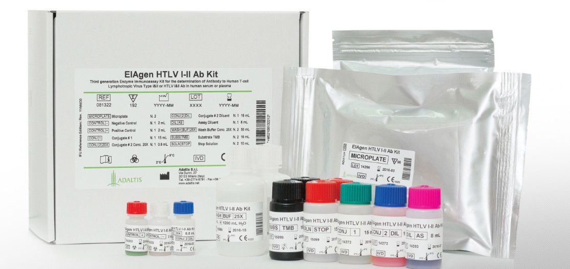 Research test kit - EIAgen - ADALTIS - for antibodies / HIV / HTLV-1