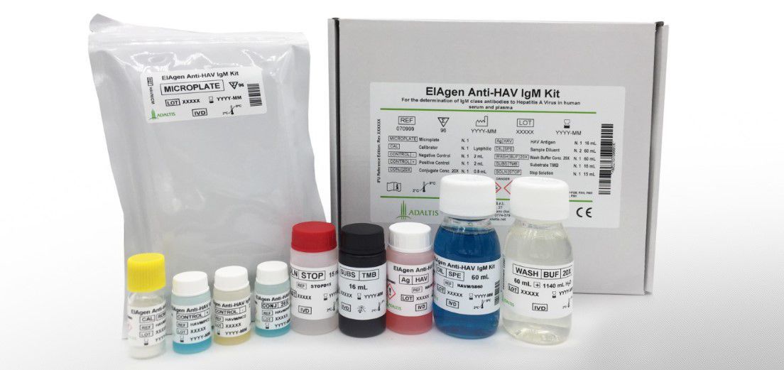 Hepatitis A test kit - EIAgen - ADALTIS - IgM / HAV / plasma