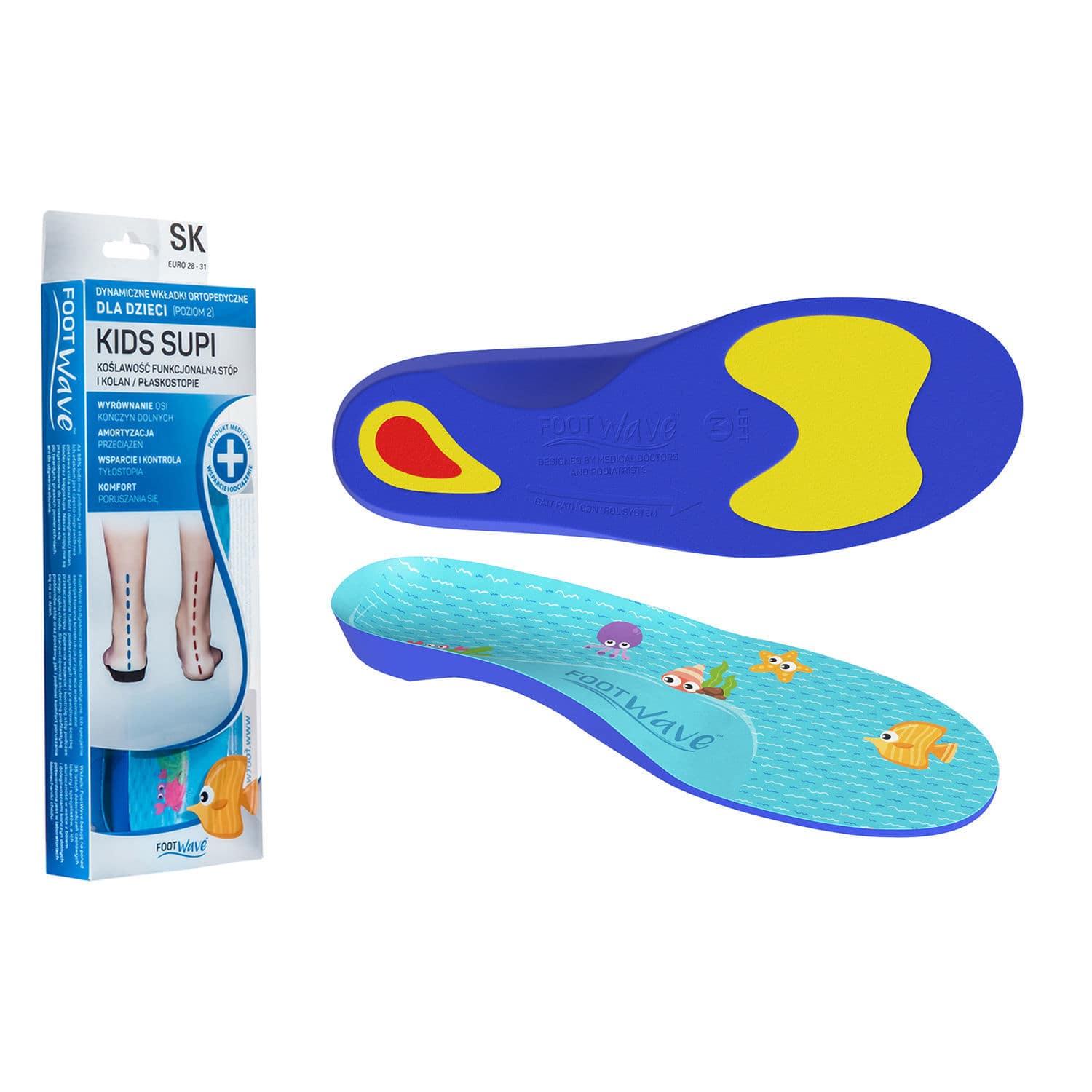 Orthopedic insole with heel pad - SUPI - FootWave™ - with transverse ...