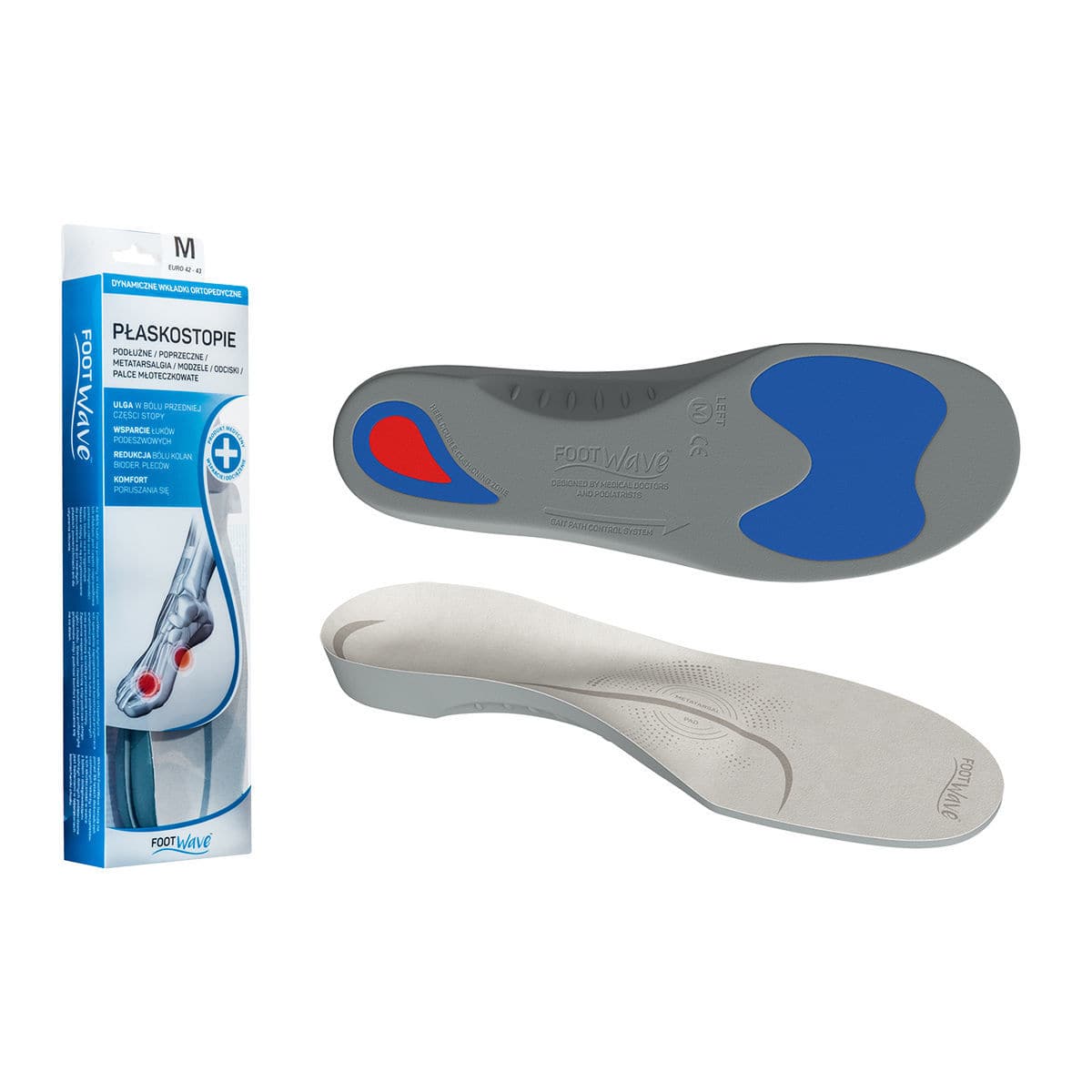 Orthopedic insole with heel pad - FootWave™ - with transverse arch pad ...