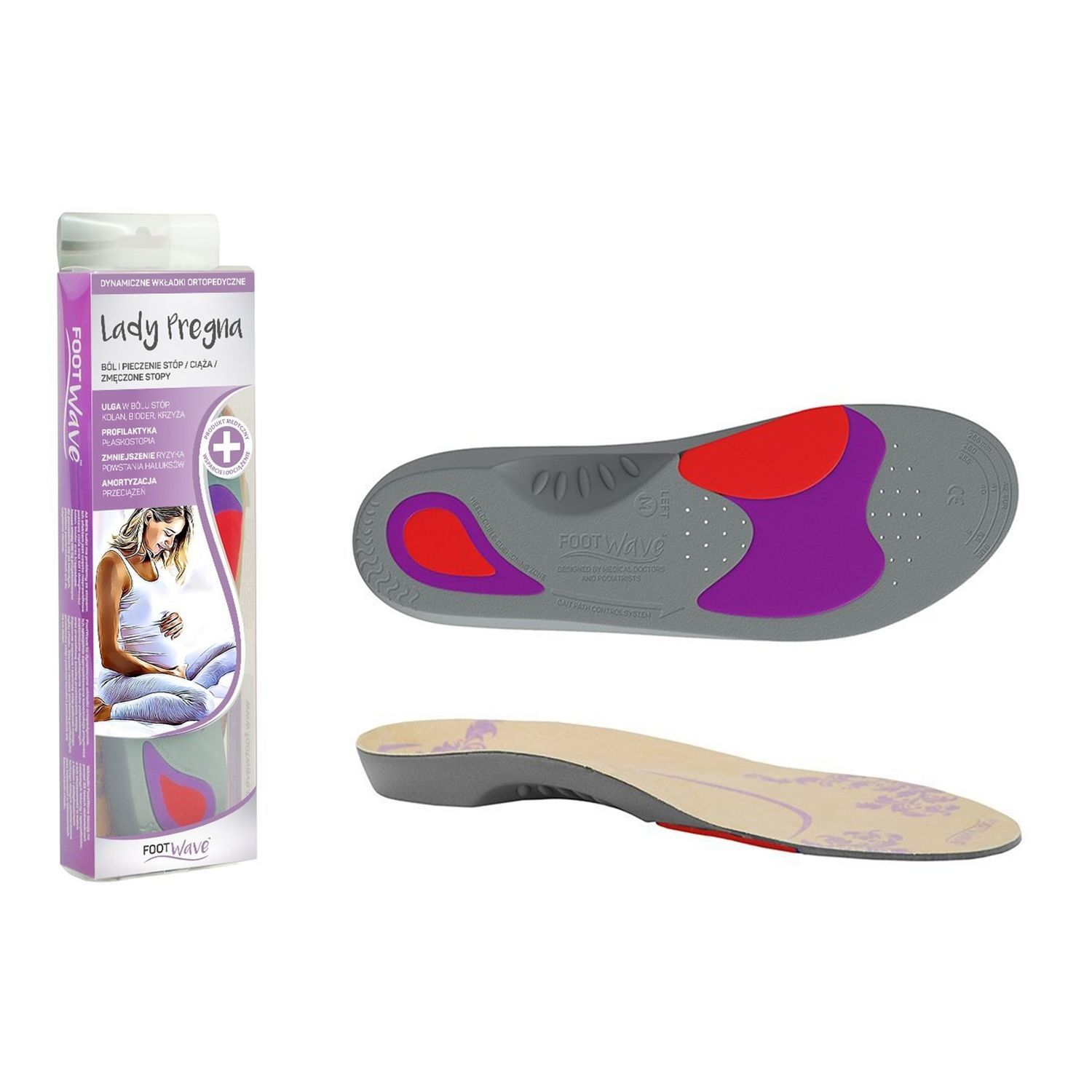 Orthopedic insole with heel pad - Lady Pregna - FootWave™ - with ...