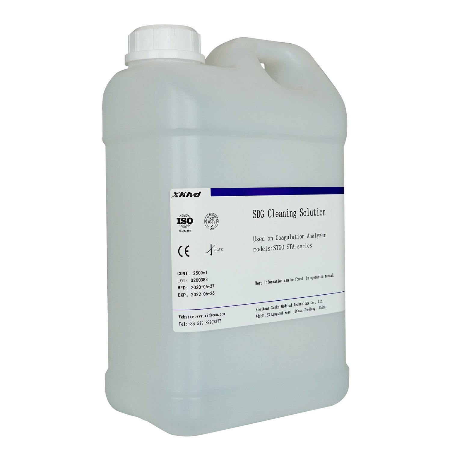 Solution reagent - SDG - Zhejiang Xinke Medical Technology - for ...