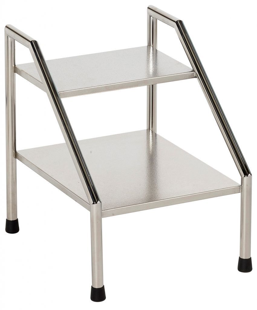 Non-magnetic step stool - 2010-AMA - TOURINOX - 2-step / stainless ...