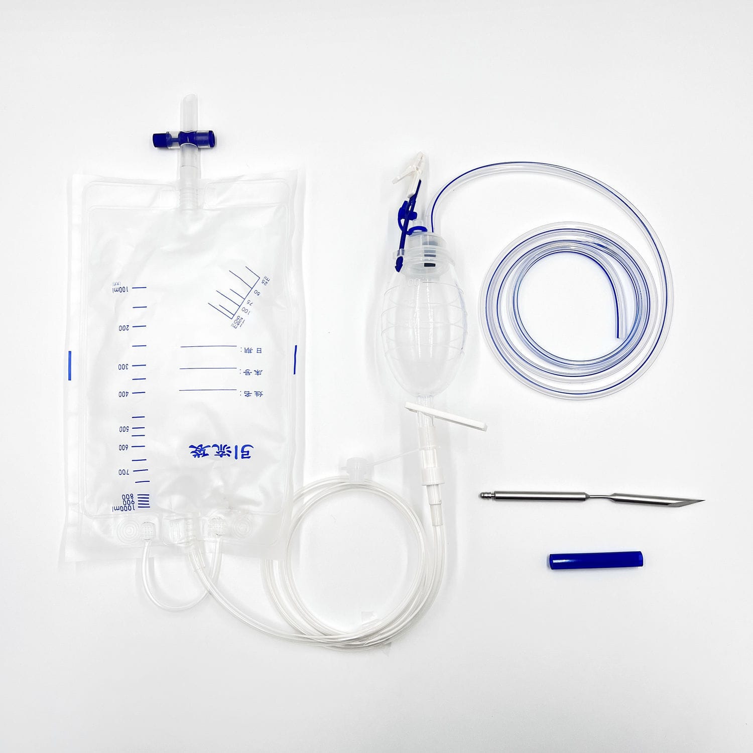 Wound drainage set - SY-03 - Suzhou Shenyun Medical Equipment - silicone