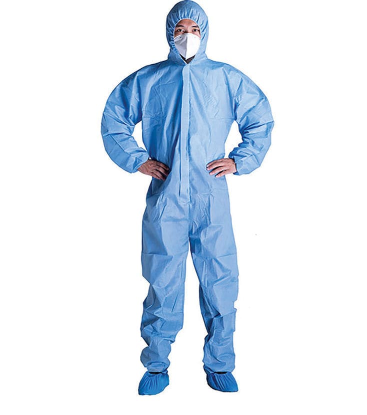 Unisex protective coveralls - 00200 - Centra for Medical Supplies - XXL ...