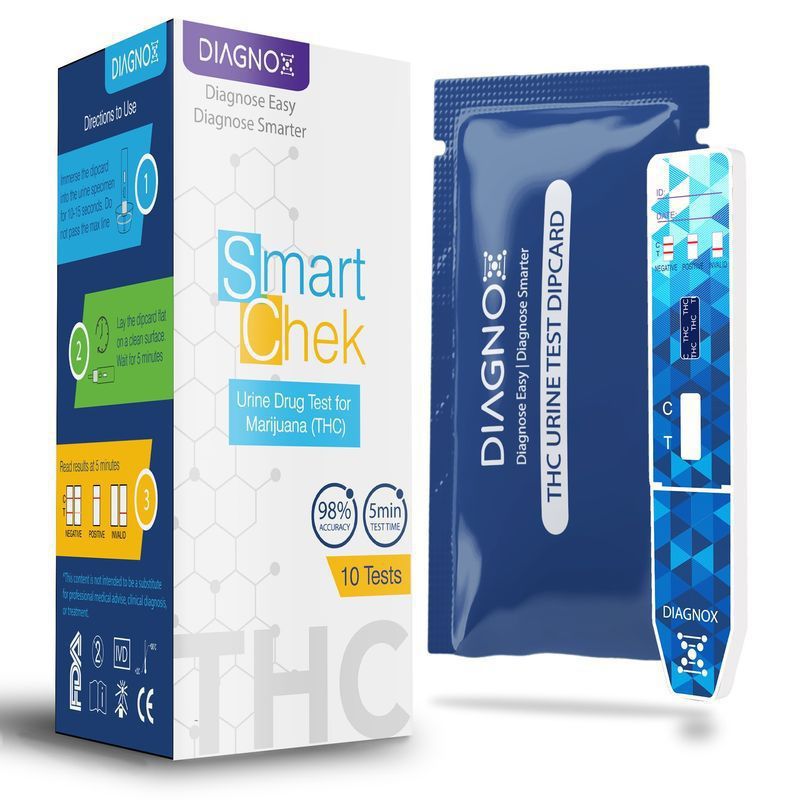 Abused drug test kit - SmartChek - Diagnox Health - for marijuana ...