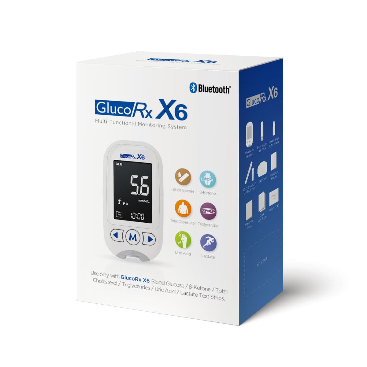 Compact multi-parameter monitor - X6 - GlucoRx - oxygen / blood glucose ...