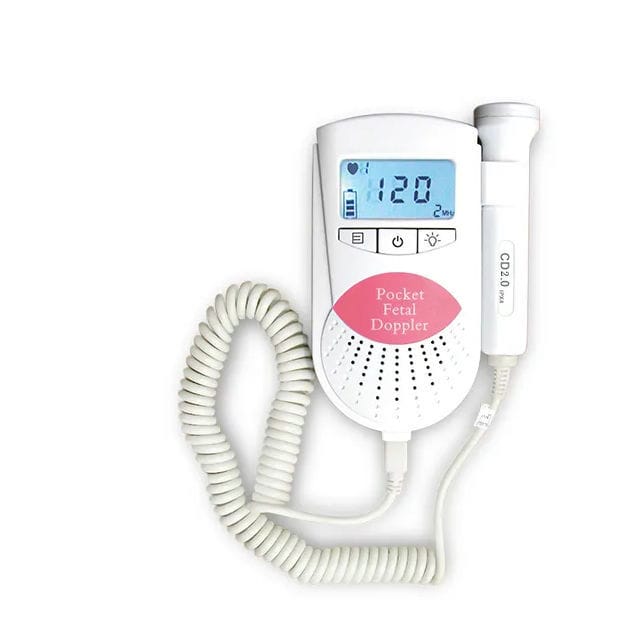 Fetal doppler - FD100 Pink - Mericonn Technology - pocket / with heart ...