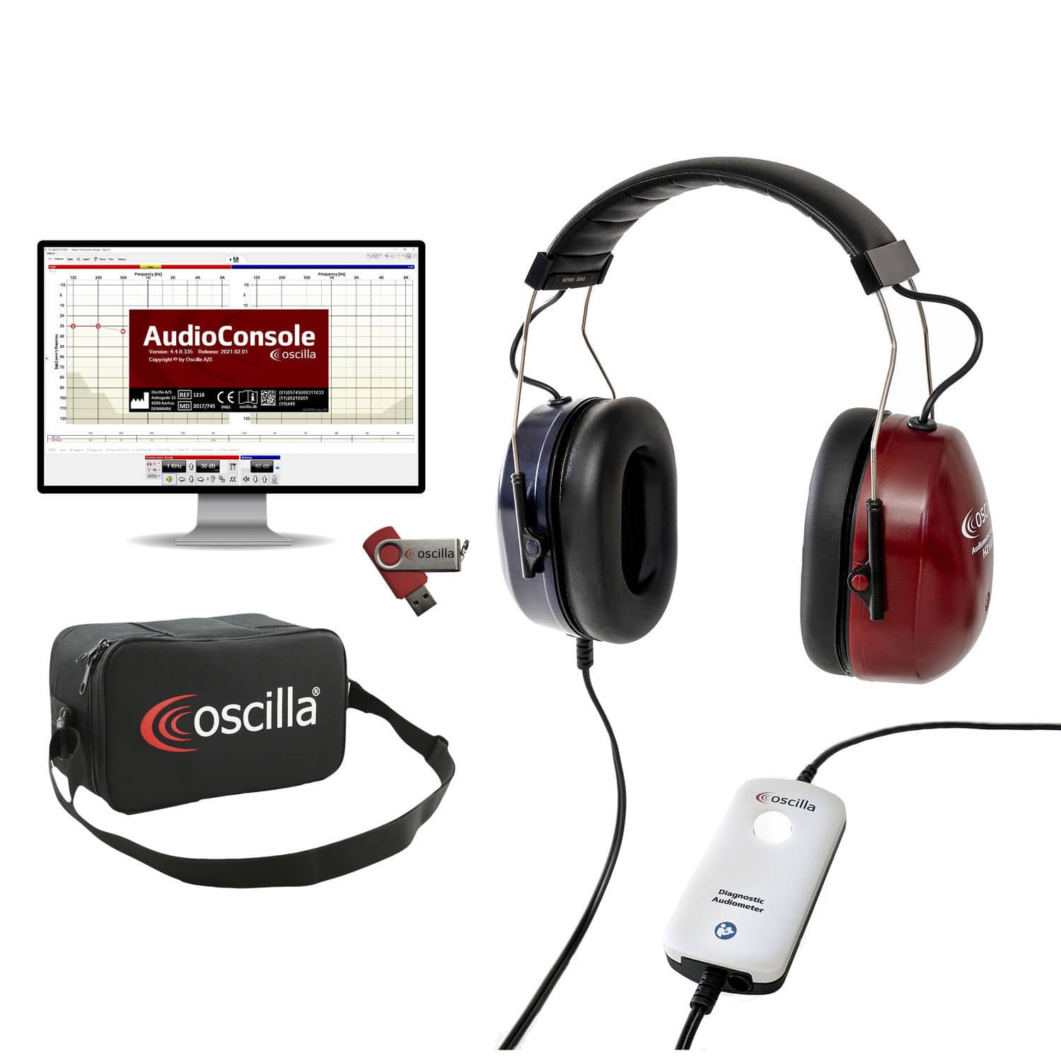 Screening audiometer - A30 - Oscilla - for adult audiometry / for ...