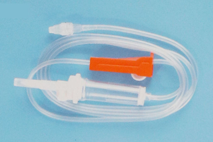 Infusion set with drip chamber - 1058 - Rongbo Medical - with stopcock