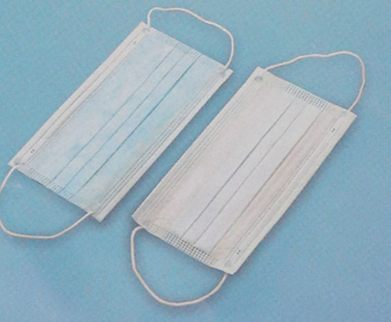 Adult surgical mask - 1050 - Rongbo Medical - blue / 3-ply