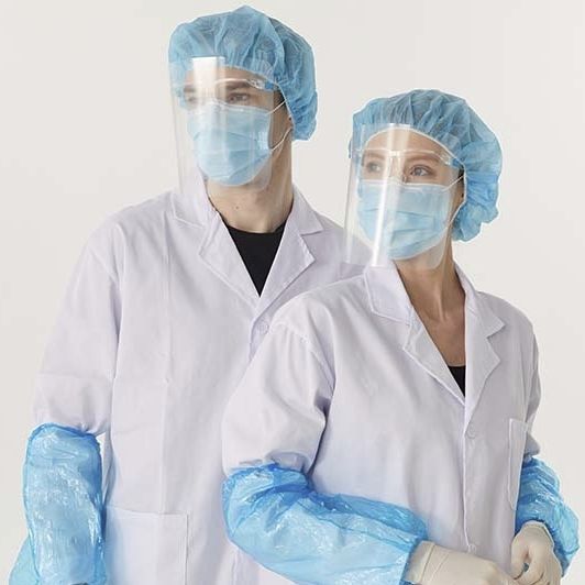 Polyethylene face-shield - T0047 - Taromed - polycarbonate / full-face ...