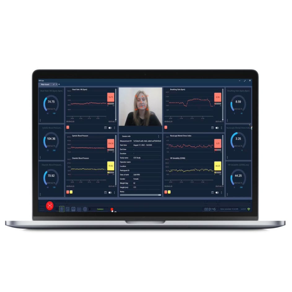 Medical web application - DFX Live™ - NuraLogix Corporation - monitoring / for telemedicine ...