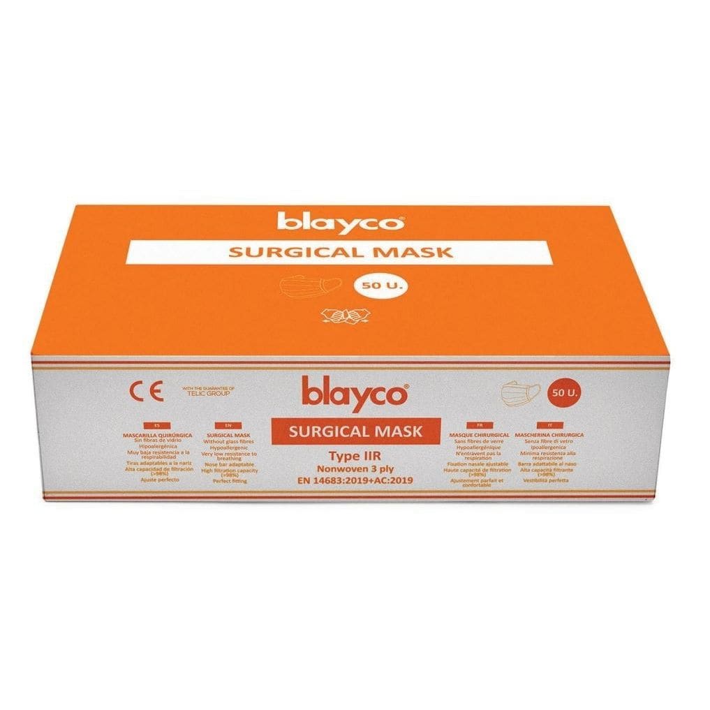 Adult protection mask - Mascarillas quirúrgicas - Telic Group - box of 50