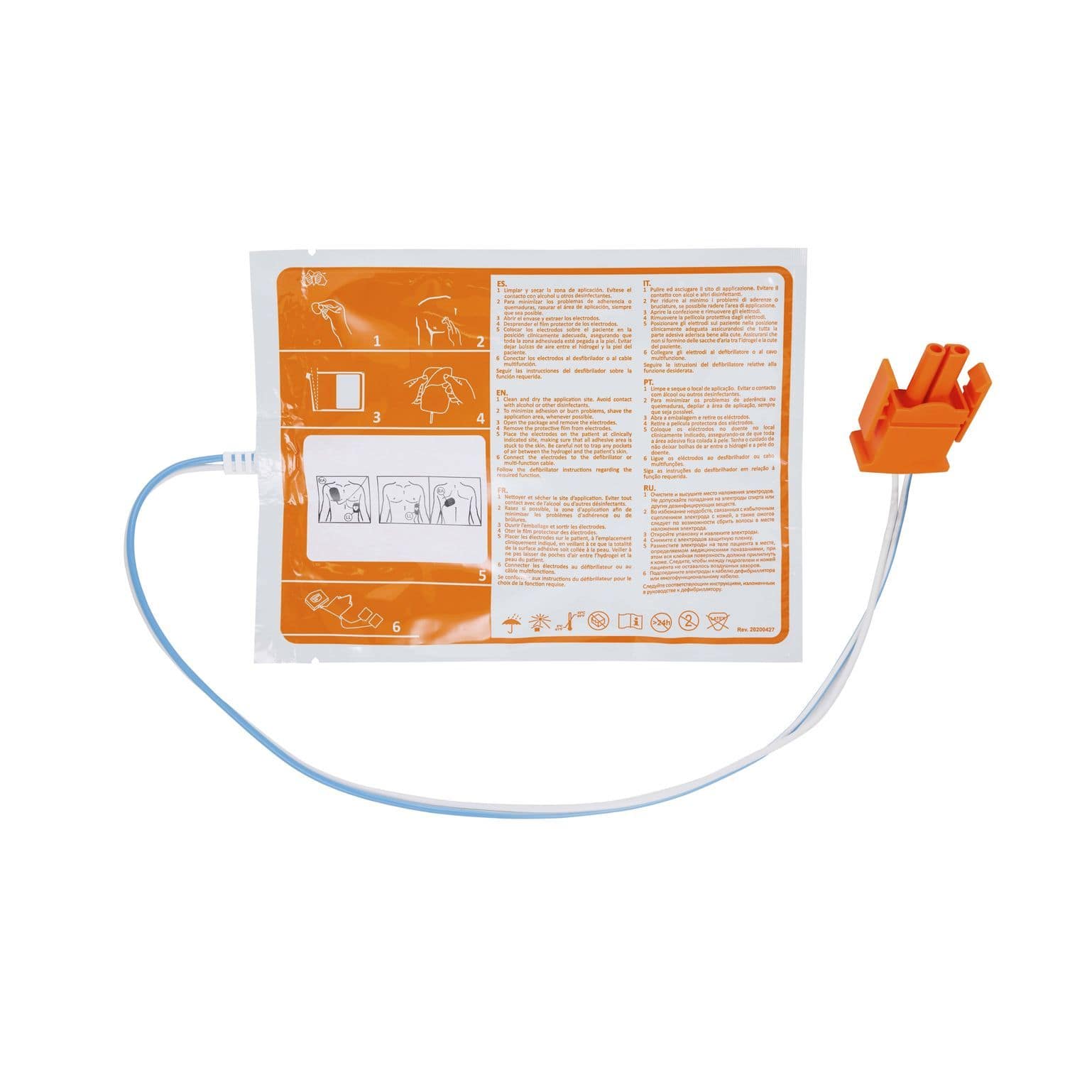 Defibrillator electrode - Desfi-Dormo - Telic Group - straight / prewired