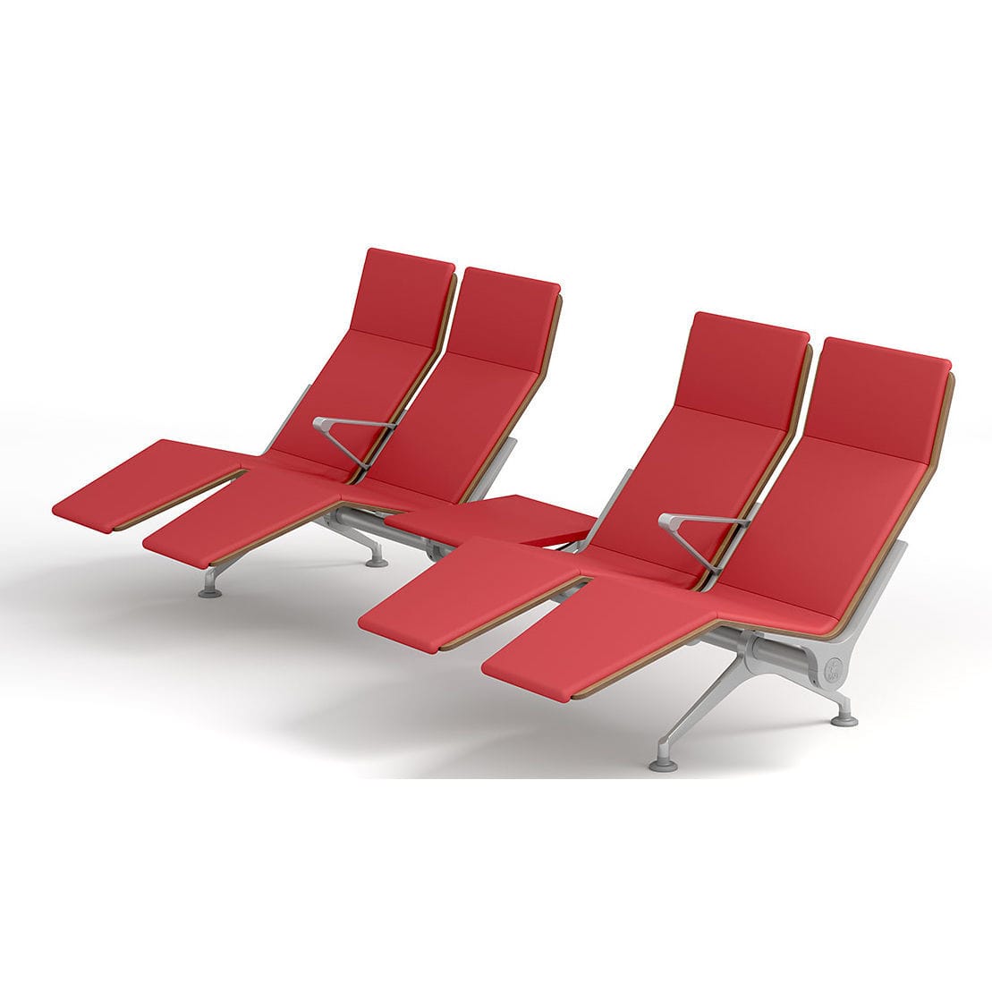 Reclining beam chair - IMAT - for waiting rooms / with armrests / with ...