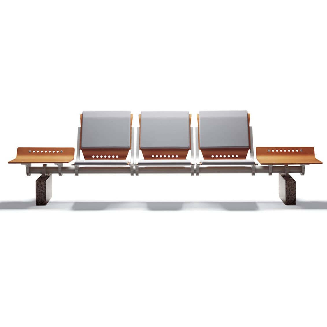 Waiting room beam chair - ESTAR MW - IMAT - with table / ergonomic