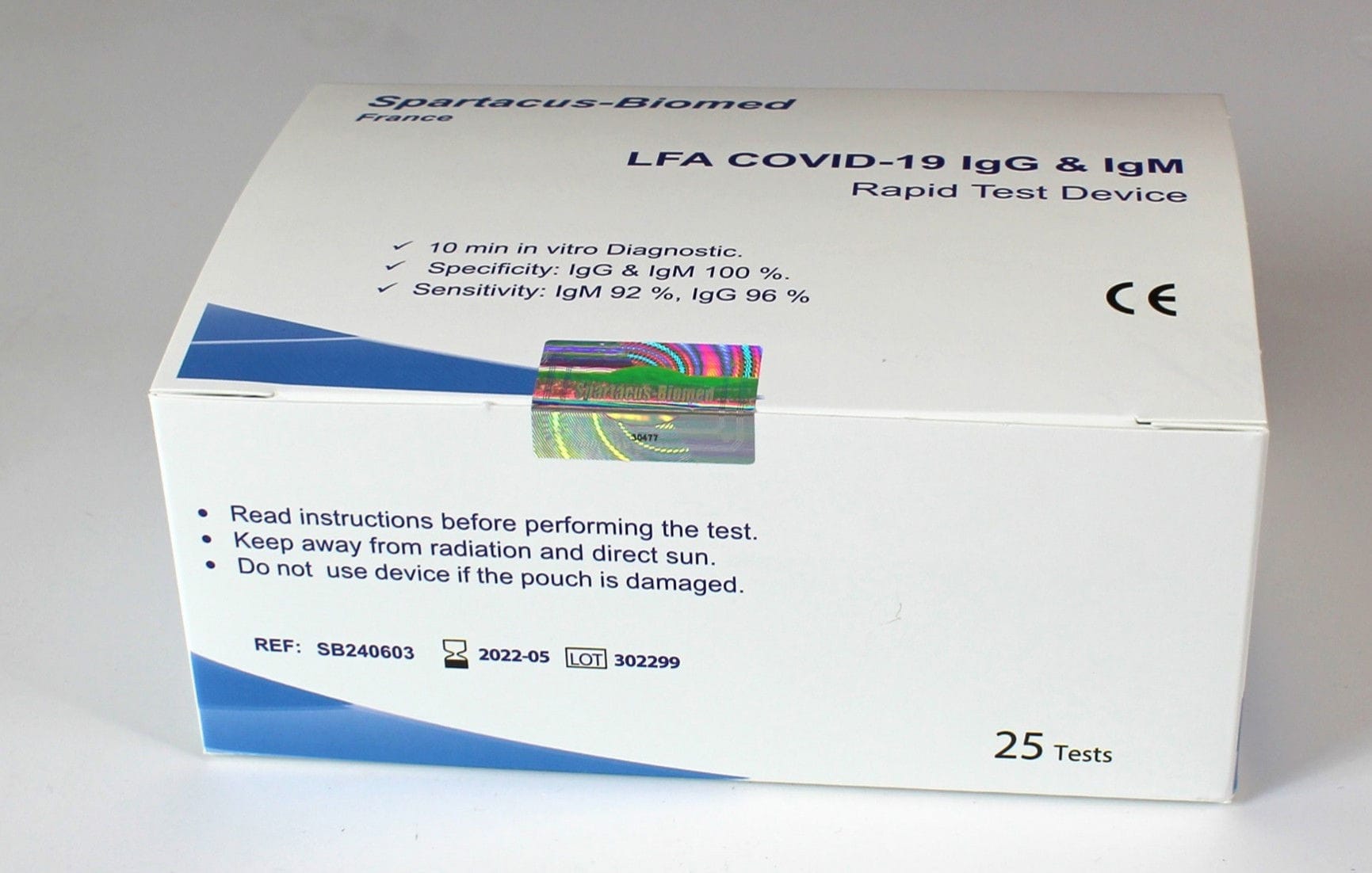 COVID-19 rapid test - Spartacus-biomed - pneumonia / MERS / IgG