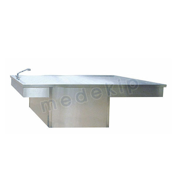 Forensic autopsy table - MED 1675 - 1676 - Medekip Medical - fixed ...