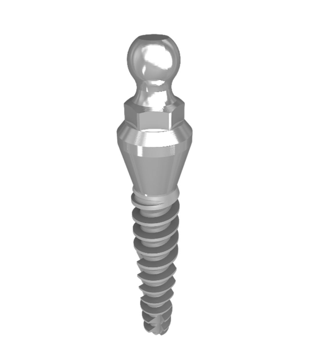 Conical dental implant - S-mini - Neobiotech - titanium / ball / narrow